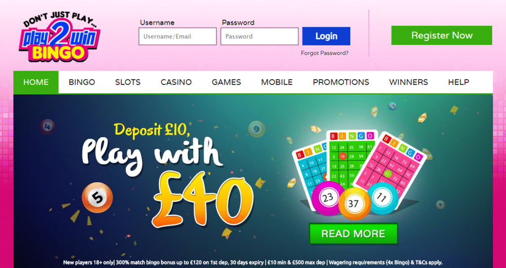 Play2Win Bingo Review | Claim Your £30 Deposit Bonus Here!
