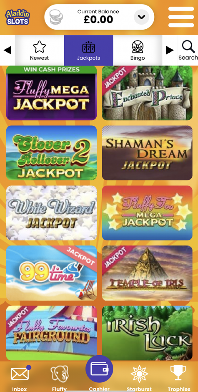 Aladdin Slots | Get 5 Free Spins Bonus - No Deposit Needed
