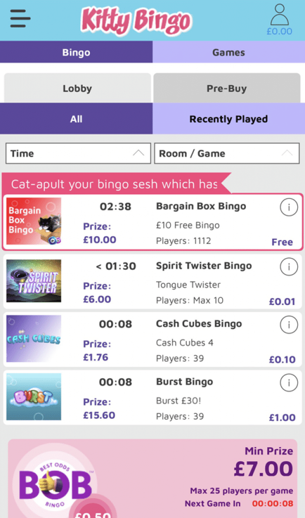 Kitty Bingo | Get Your £20 Bonus + Read Expert Review